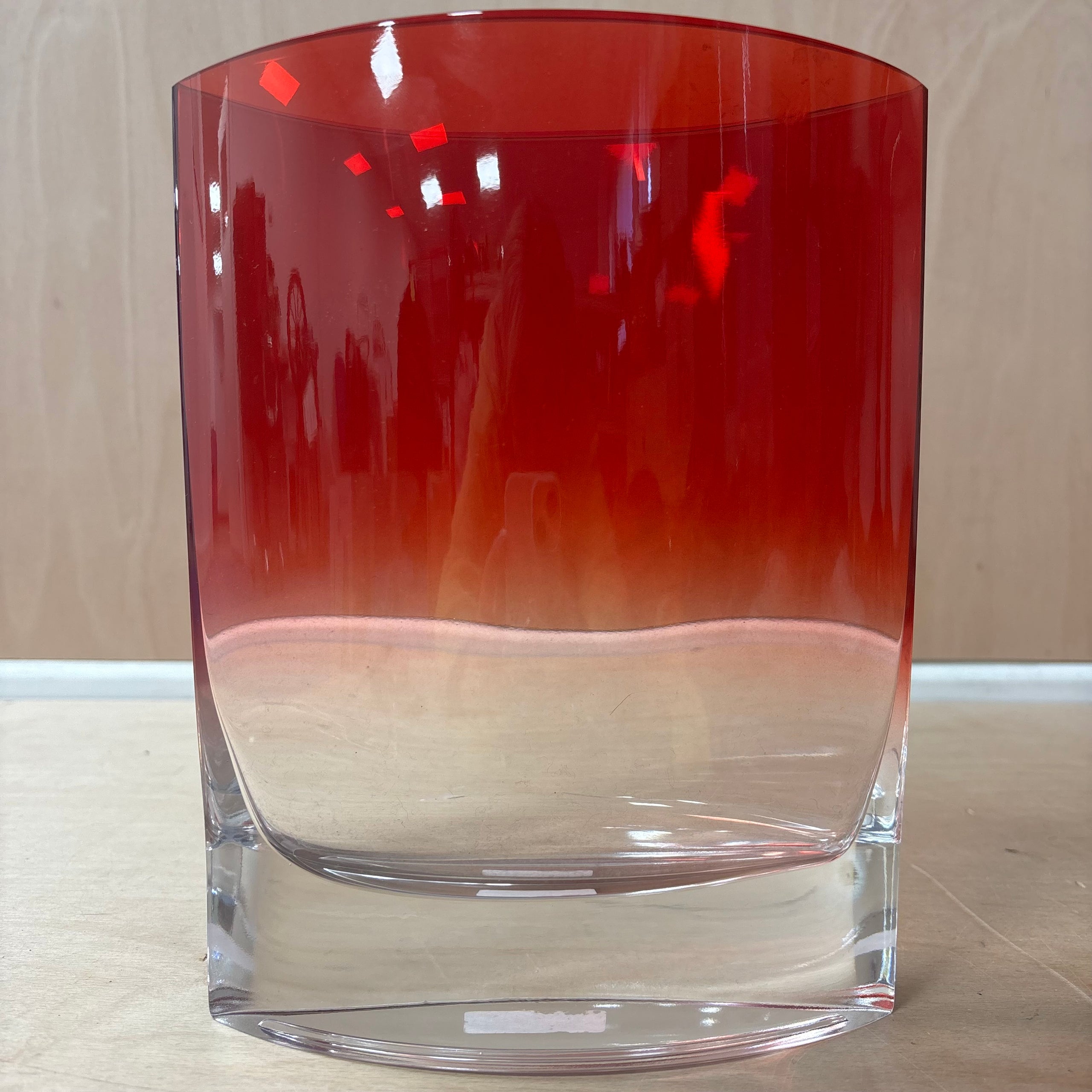 Large oval coloured glass vase – Demelza Online Store