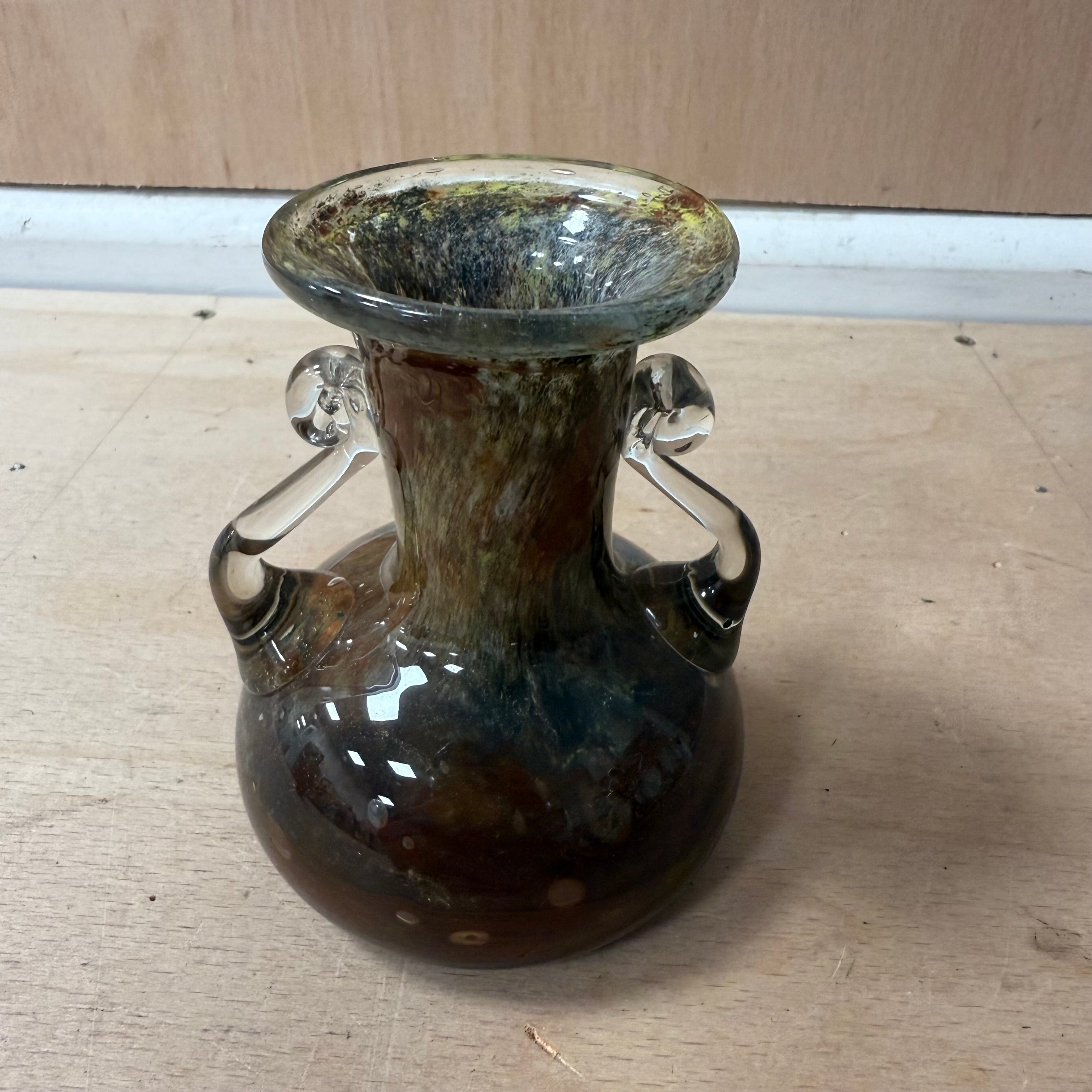 Vintage blown glass murano style vase – Demelza Online Store